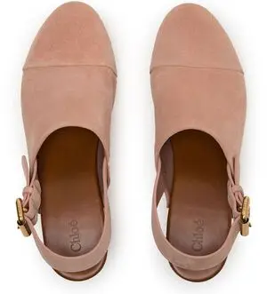 Chloé Jeannette Wooden-soled High-heeled Sandals