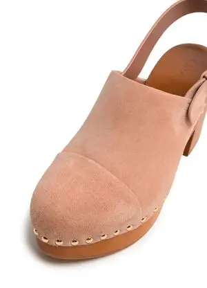 Chloé Jeannette Wooden-soled High-heeled Sandals