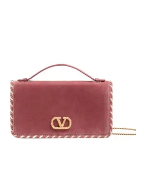 Valentino Garavani Vlogo Signature Braided Edge Tote Bag