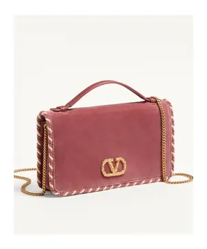Valentino Garavani Vlogo Signature Braided Edge Tote Bag
