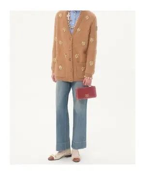 Valentino Garavani Vlogo Signature Braided Edge Tote Bag