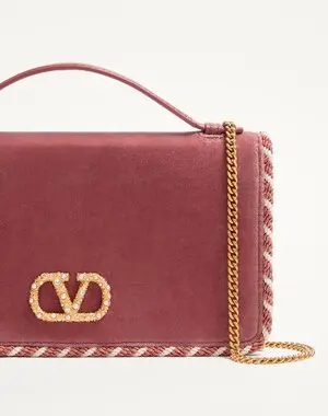 Valentino Garavani Vlogo Signature Braided Edge Tote Bag