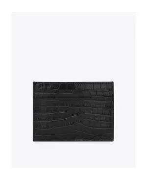 Saint Laurent Cassandre Logo Plaque Card Case