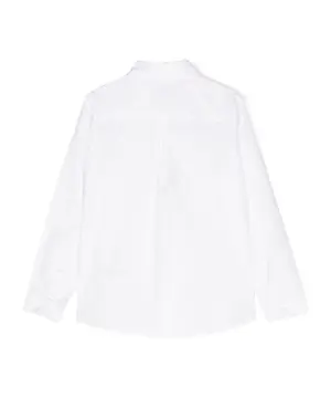 IL GUFO Logo-embroidered Poplin Shirt