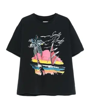 Rhude Sunset Graphic T-shirt - Black