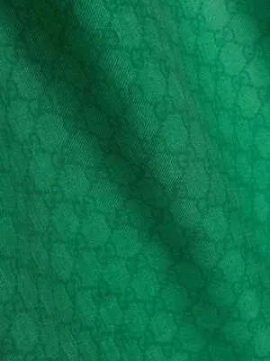 Gucci Gg Monogrammed Web-stripe Scarf