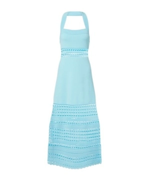Simkhai Blayne Open-knit Midi Dress - Blue