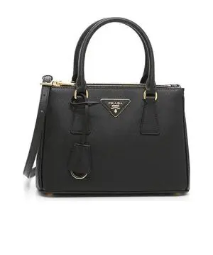 Prada Small Galleria Shoulder Bag - Black