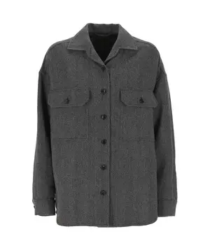 Loro Piana Darby Buttoned Overshirt - Black