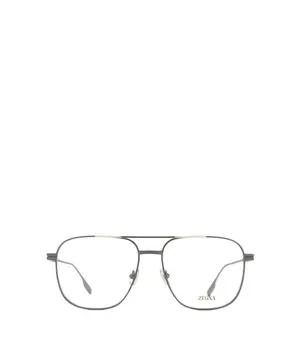 Zegna Double Bridge Navigator Frame Glasses - White