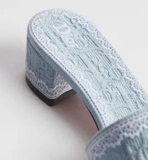 Dior Dentelle Heeled Slide