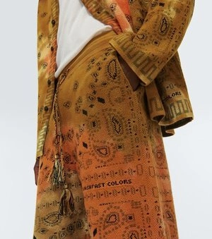 Alanui Bandana Piquet Jacquard Cotton Pants