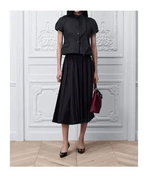 Dior Short-sleeved Tie-collar Jacket