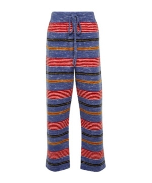 THE ELDER STATESMAN Jasper Striped Cashmere Blend Pants