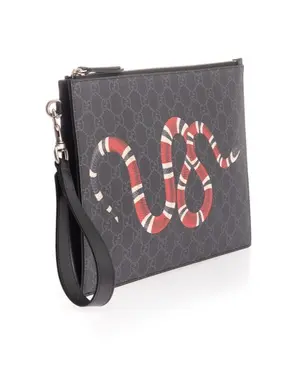 Gucci Gg Pouch With Kingsnake