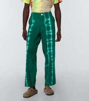 THE ELDER STATESMAN Tie-dye Corduroy Trousers
