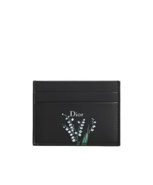 Dior Freesia Card Holder - Black