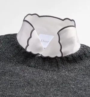 Dior Sweater With Removable Satin Collar