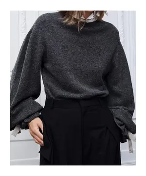 Dior Sweater With Removable Satin Collar