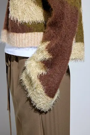 SEMICOUTURE Camouflage-print Knitted Jumper