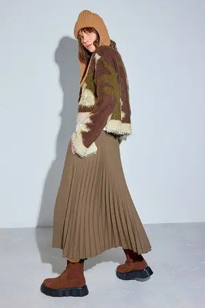 SEMICOUTURE Camouflage-print Knitted Jumper
