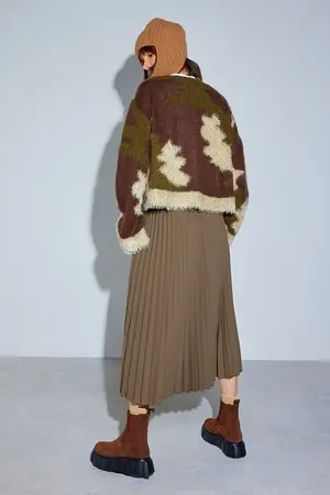 SEMICOUTURE Camouflage-print Knitted Jumper