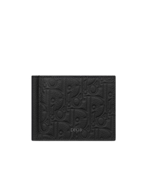 Dior Wallet With Money Clip - Black