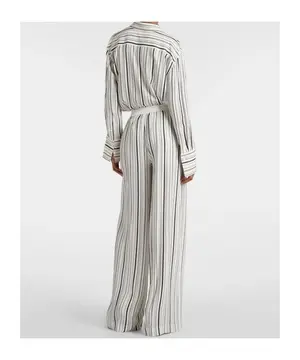 JOSEPH Hulin Striped Wide-leg Track Pants