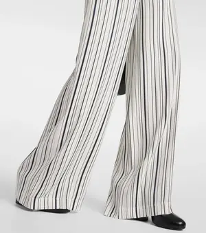 JOSEPH Hulin Striped Wide-leg Track Pants
