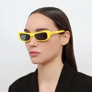 Jacquemus Capri Celadine Rectangular Sunglasses
