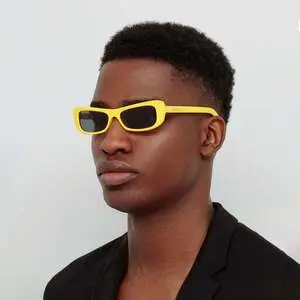 Jacquemus Capri Celadine Rectangular Sunglasses