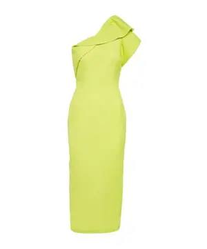 Roland Mouret One Shoulder Dress - Yellow