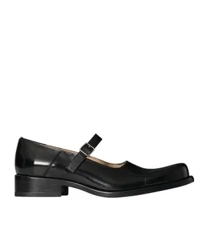 THE ROW Buckle Strap Ballet Flats - Black