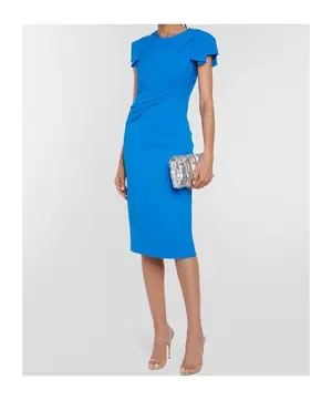 Roland Mouret Gathered Midi Dress