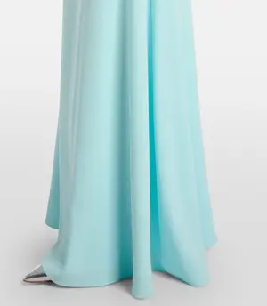 Roland Mouret Sleeveless Maxi Gown With Floral Appliqu