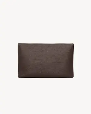 Saint Laurent Cassandre Large Envelope Pouch In Lambskin