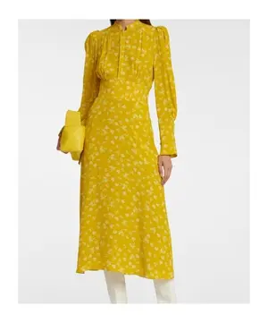 Dorothee Schumacher Eccentric Floral Silk-blend Midi Dress