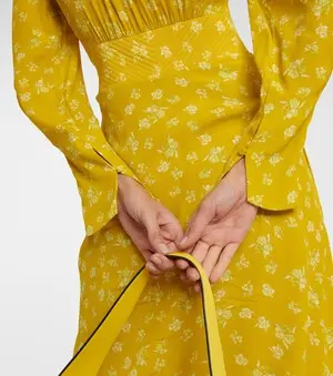 Dorothee Schumacher Eccentric Floral Silk-blend Midi Dress