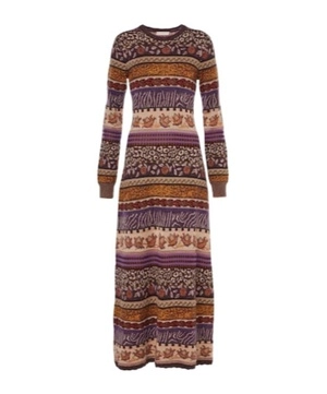 Ulla Johnson Paloma Jacquard Maxi Dress - Brown