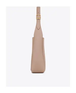 Saint Laurent Le 5 À 7 Soft Small Hobo Bag In Smooth Leather - Nude