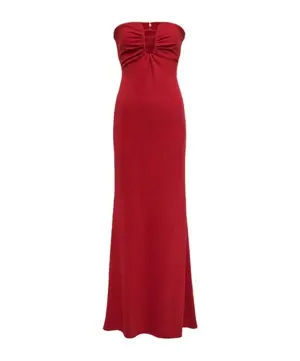 Roland Mouret Strapless Cady Gown - Dark Red