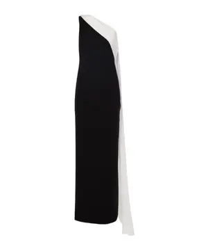 Roland Mouret Scarf-detail One-shoulder Gown - Black