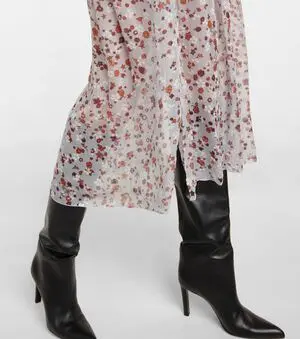 Dorothee Schumacher Printed Midi Dress With Long Sleeves