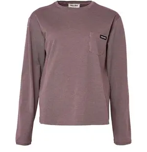 Miu Miu Long-sleeved Shirt - Gray