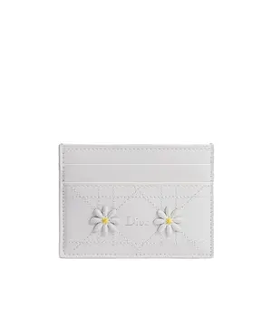 Dior Jardin Freesia Card Holder - White