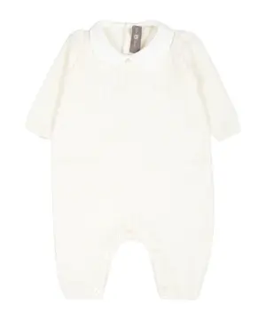 LITTLE BEAR Long-sleeved Jumpsuit - White