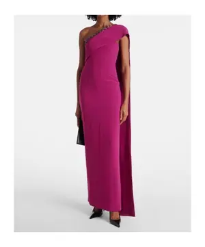 Roland Mouret Embellished Satin Crêpe Gown