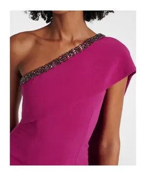 Roland Mouret Embellished Satin Crêpe Gown