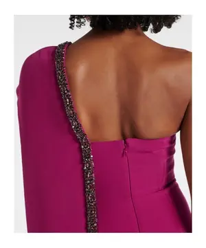 Roland Mouret Embellished Satin Crêpe Gown