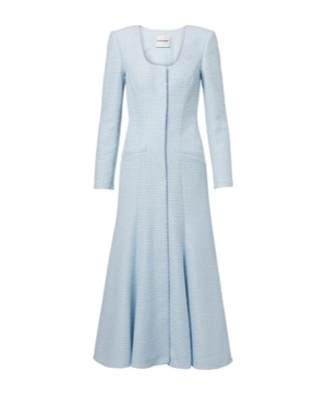 Roland Mouret Jacquard Midi Dress - Blue